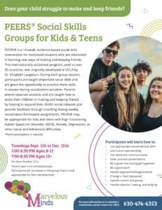 PEERS® Social Skills Groups for Kids & Teens > Marvelous Minds